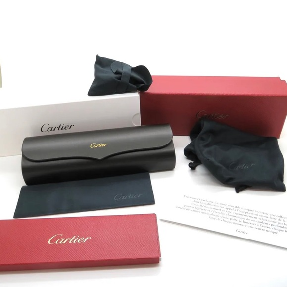 Cartier | Accessories | Cartier Buffs Ct363s 00 Goldblack Buffalo Horn ...